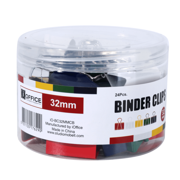 CLIP SUJETA DOCUMENTOS COLORES BÁSICOS EN BOTE